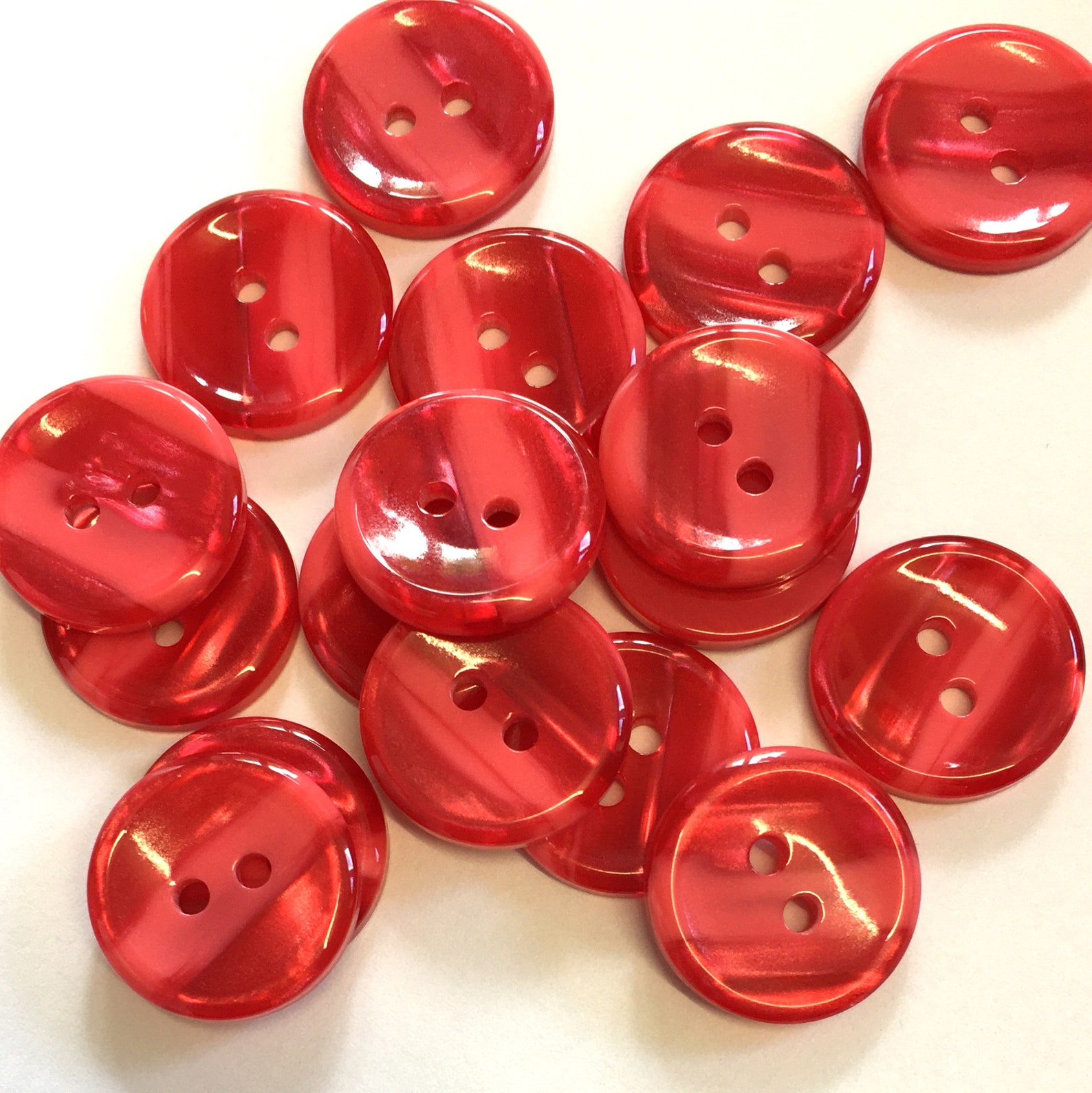 10 X 28L 18mm Stripe Effect Buttons in a Choice of Colours - Etsy