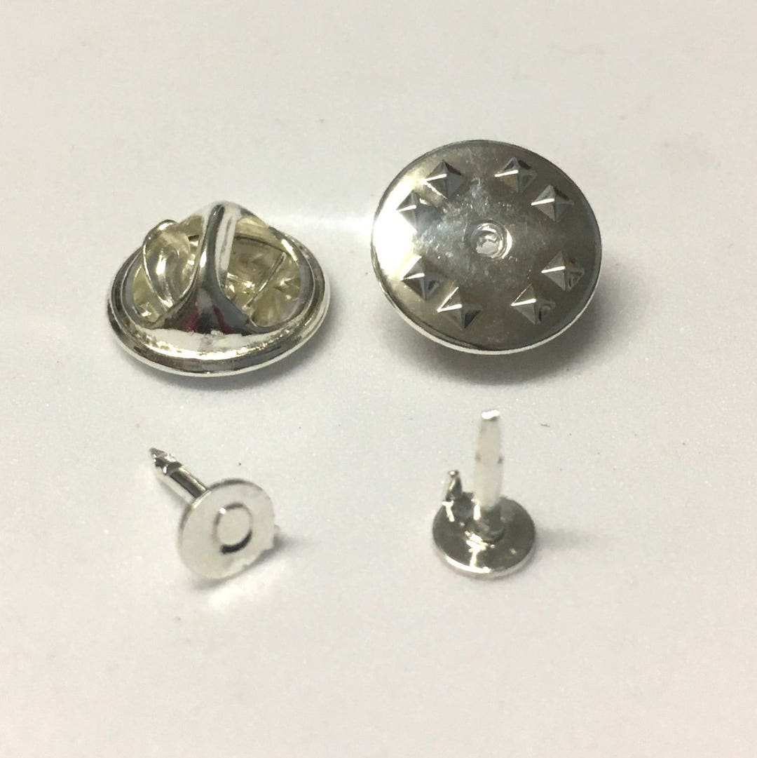 20 X Tie Tacks, Pin Badge Findings, Silver Pin Badges, Lapel Pins ...