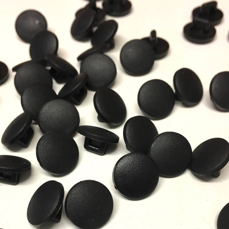 Black Matte Buttons - Etsy