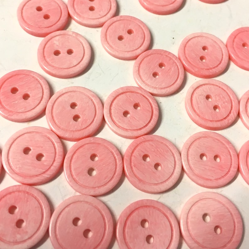 10 pink buttons baby pink buttons 15mm buttons pink resin | Etsy