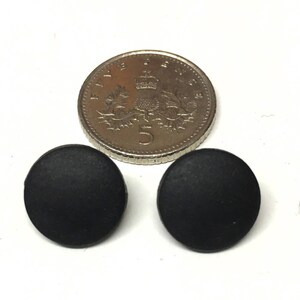 20, Black Buttons, Small Black Buttons, 11mm Buttons, Small Black ...