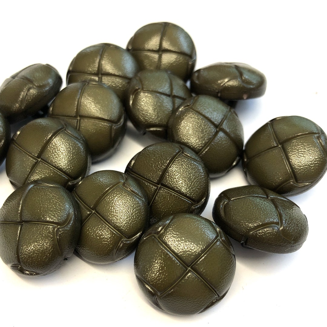 10pcs Dark Olive Football Tweed Shank Buttons (20mm) - Etsy