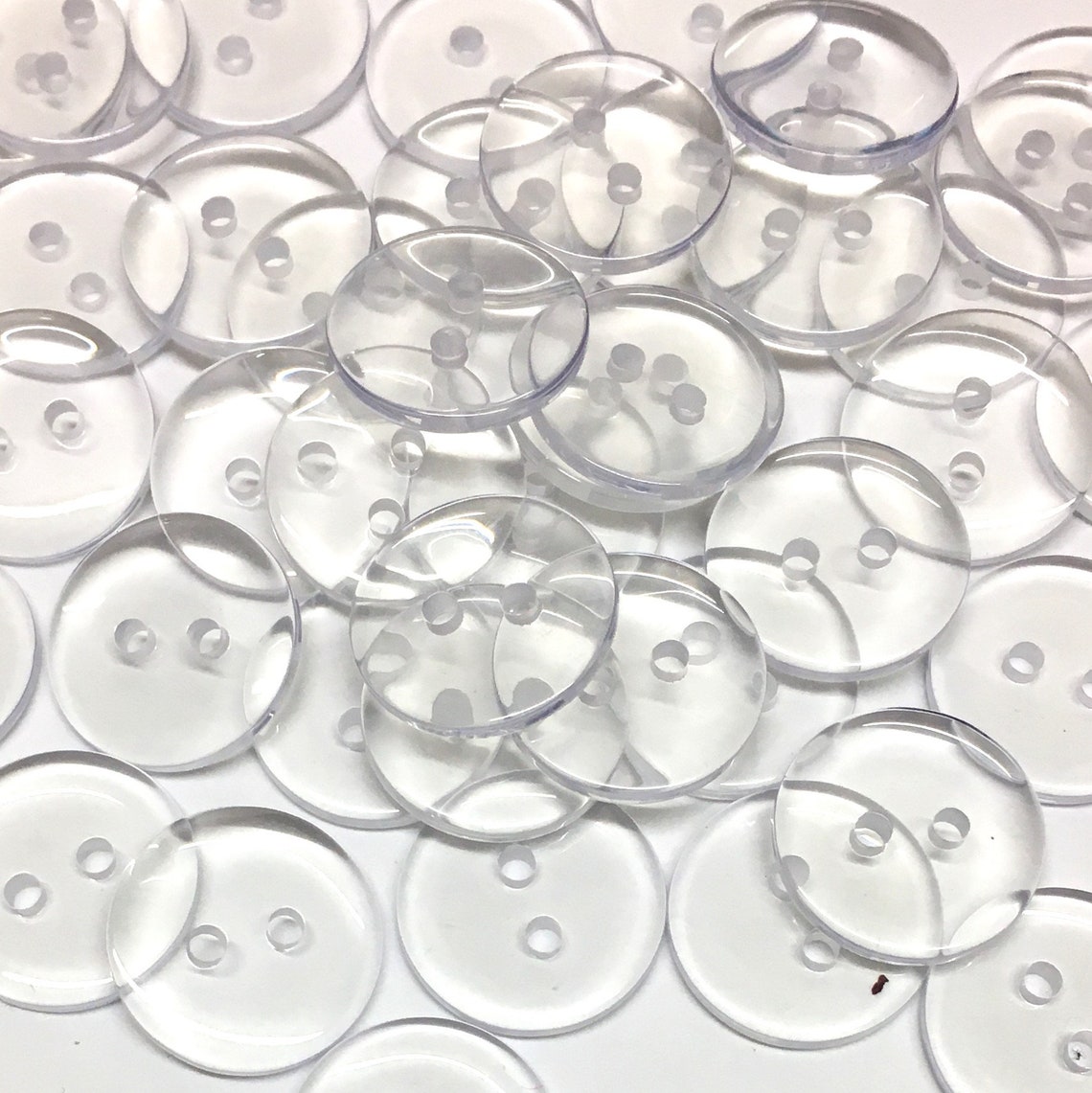 10 18mm 28L clear transparent buttons clear buttons see | Etsy