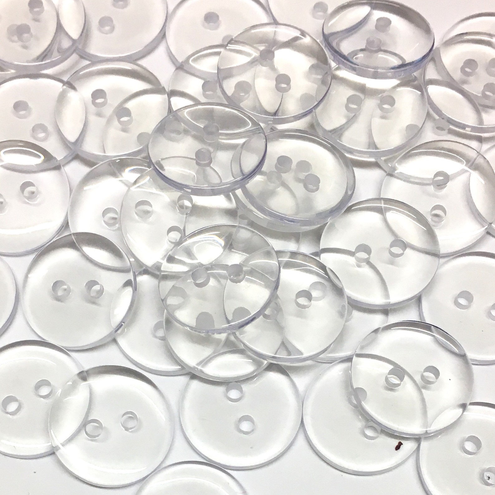 10 18mm 28L clear transparent buttons clear buttons see | Etsy