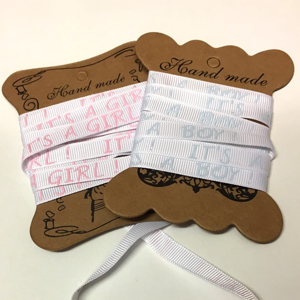 5M White Baby Print Ribbon Baby Ribbon 10mm Ribbon White | Etsy