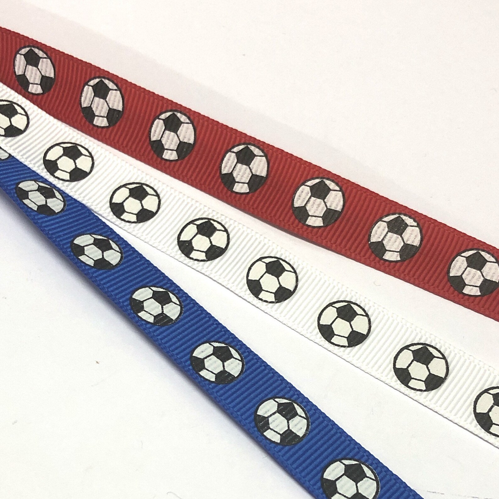 5M Football Ribbon Football Ribbon 12mm Grosgrain Ribbon - Etsy UK