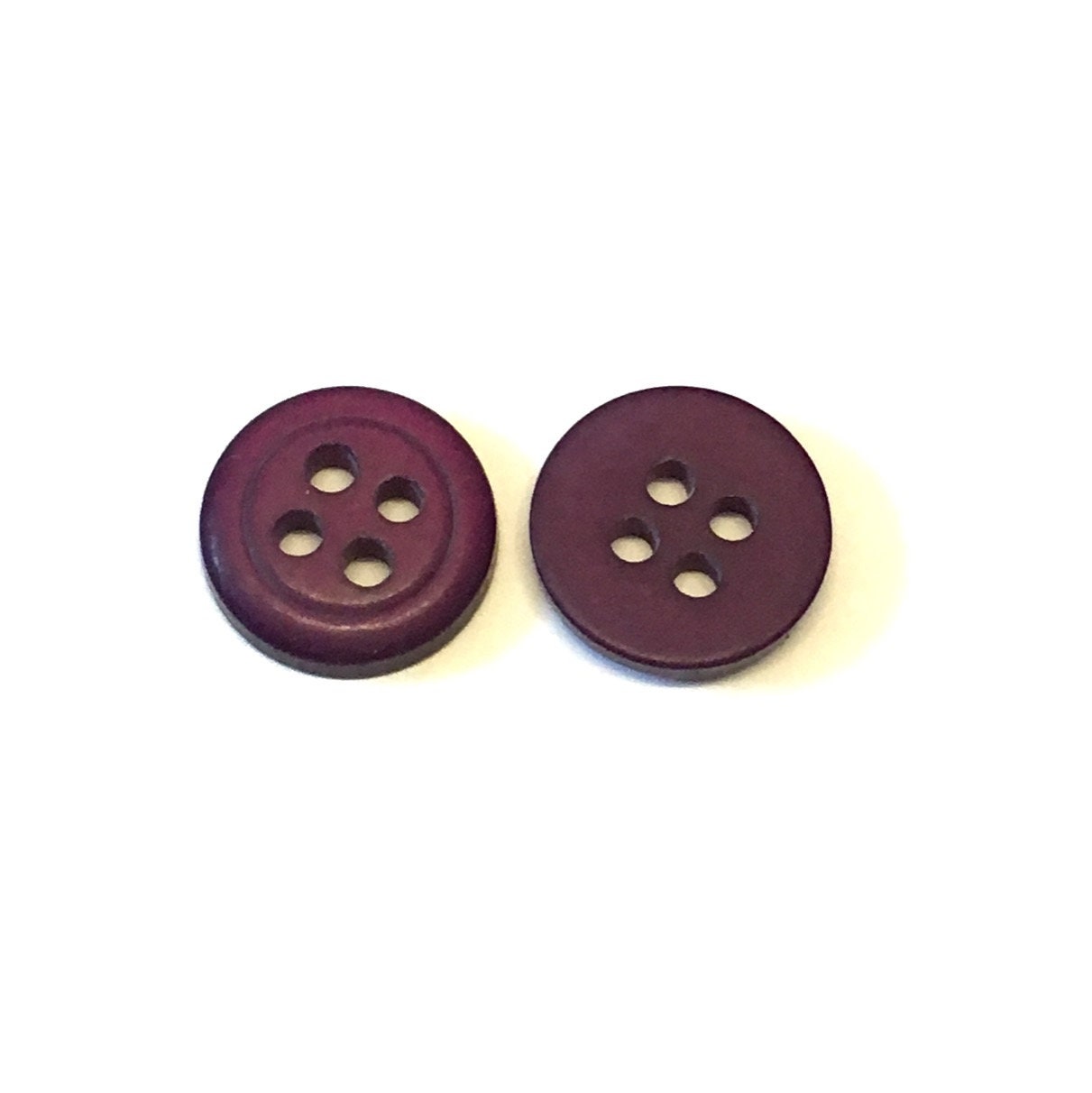 20 11.5mm 18L dark purple opalescent buttons small purple | Etsy