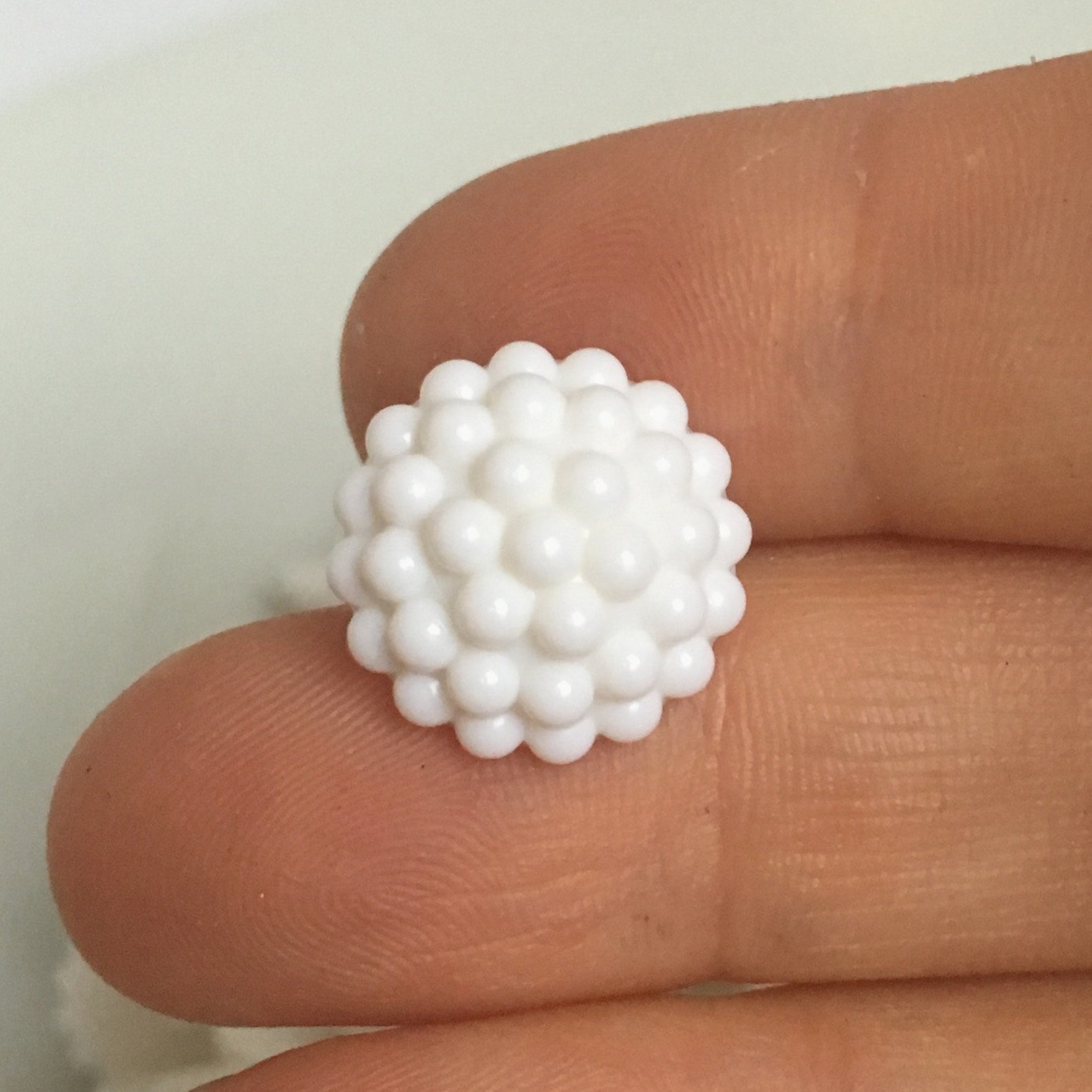 10 Decorative Buttons Bobbly Buttons White Buttons Wedding | Etsy