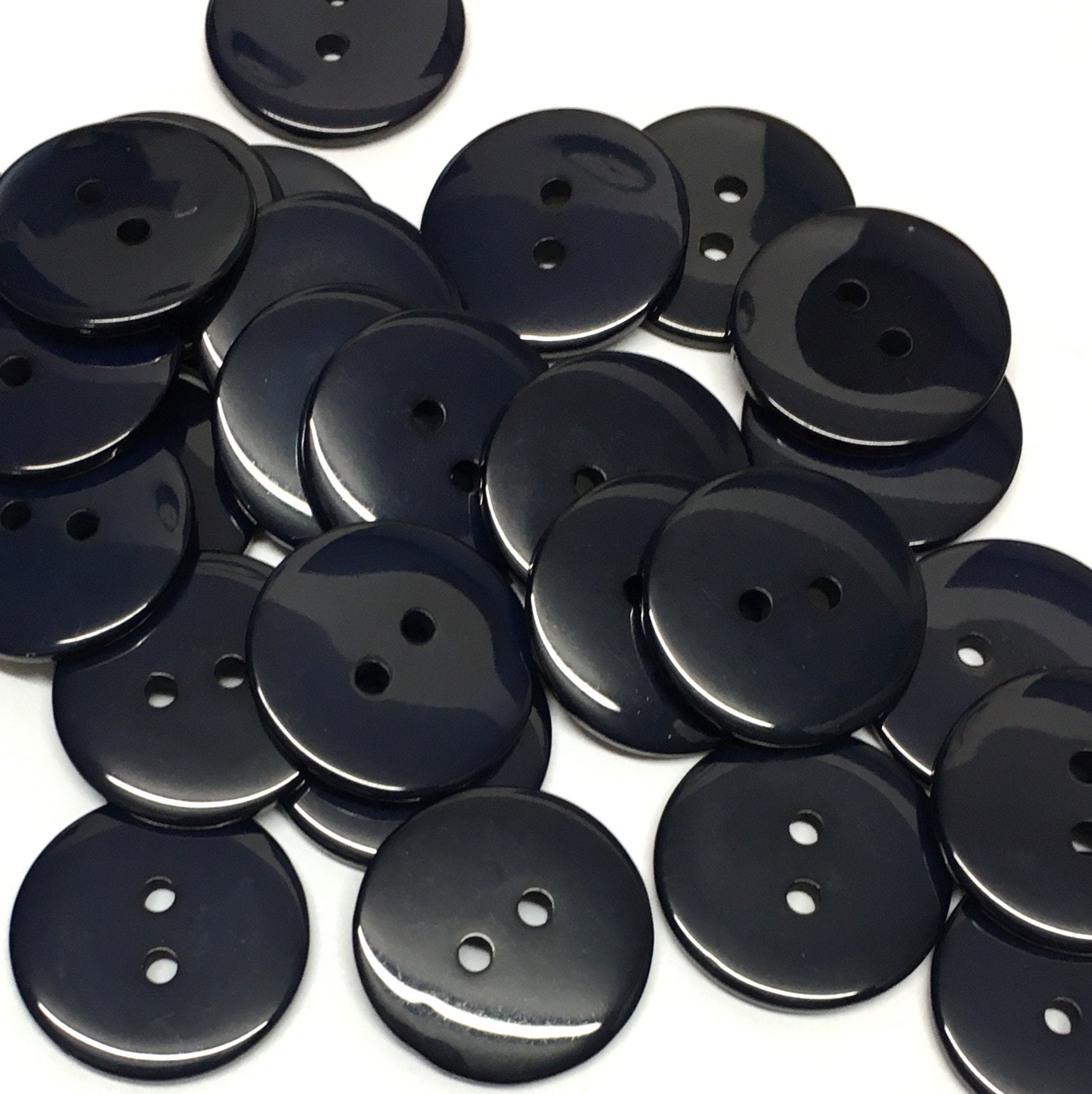 10, Navy Blue Buttons, Navy Resin Buttons, 23mm Navy Buttons, Coat ...