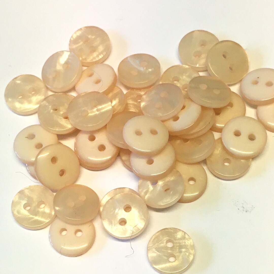 20, 9mm Pale Pink Buttons, Small Pink Buttons, Pink Opalescent Buttons ...