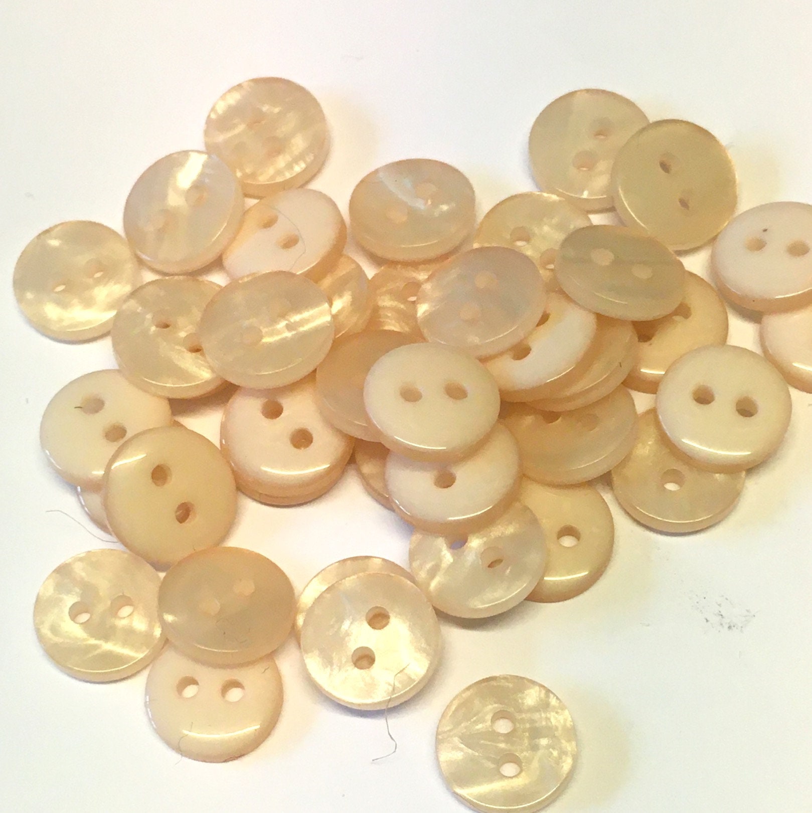 20 9mm pale pink buttons small pink buttons pink opalescent | Etsy