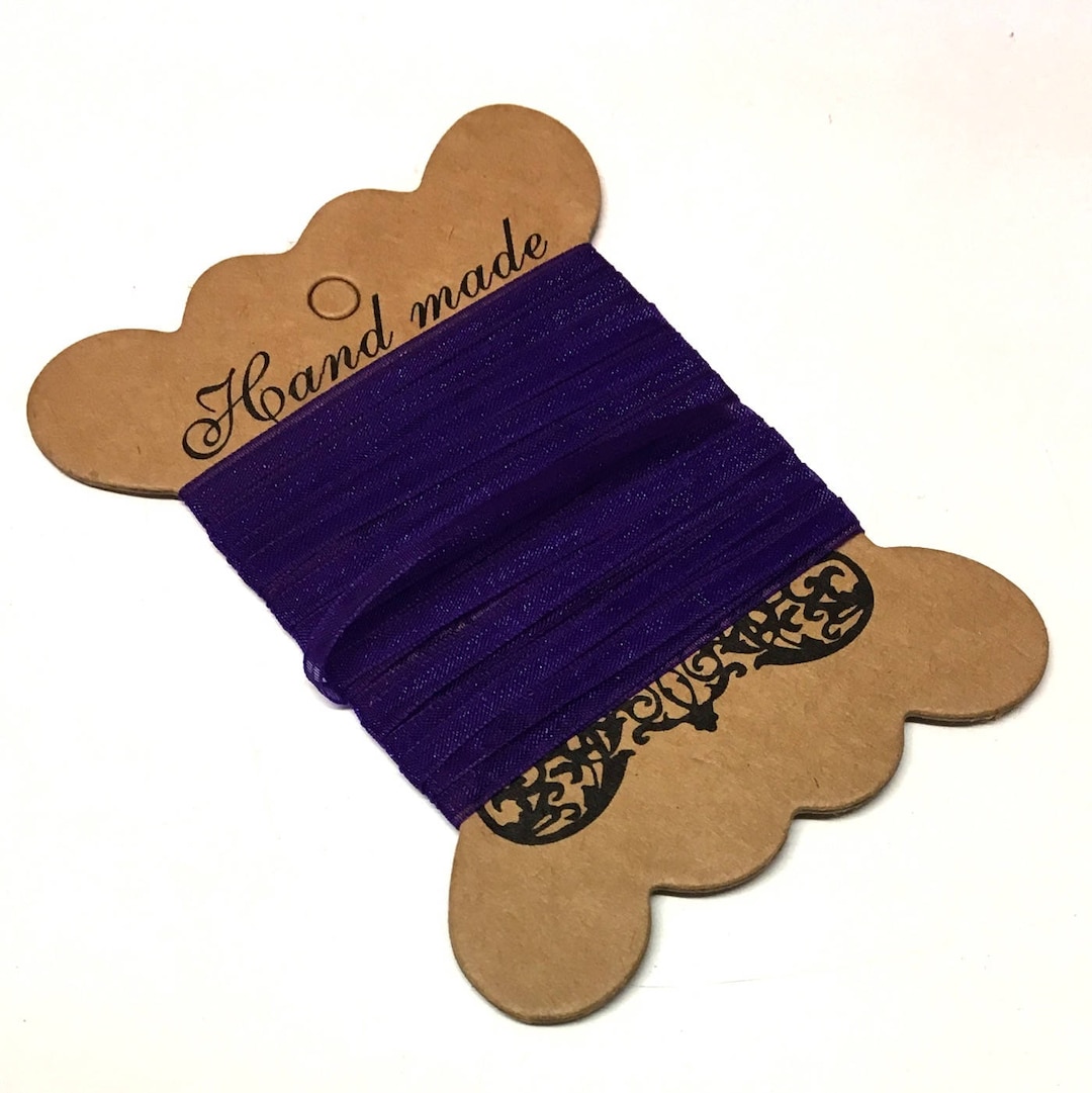 5M, lila Organzaband, lila Band, lila Band, 3mm Band, Bastelband, lila ...