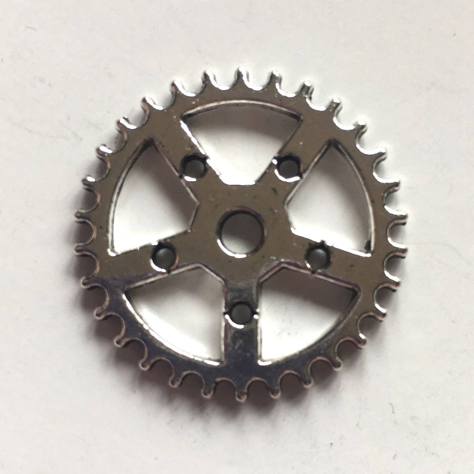 5 X Large Metal Cog Silver Cog Charms Gear Charms Steampunk | Etsy