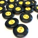10pcs Black & Yellow Buttons: Retro Two-tone Plastic Buttons (20mm) - Etsy