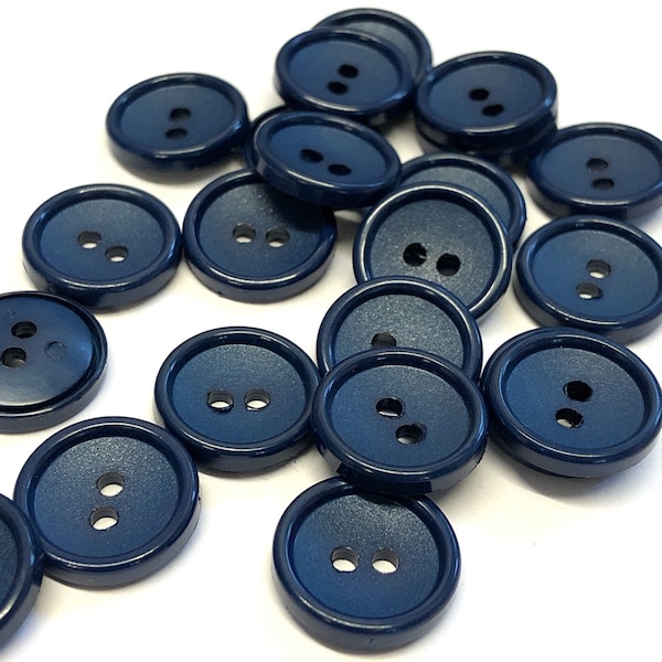 Dark Blue Buttons - Etsy UK