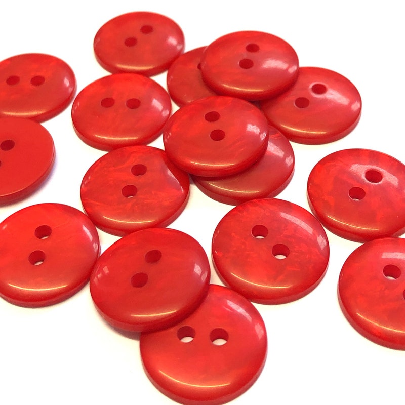 Red Buttons 1/2 - Etsy UK