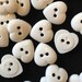 10 White Heart Buttons White Buttons Heart Buttons 13mm - Etsy