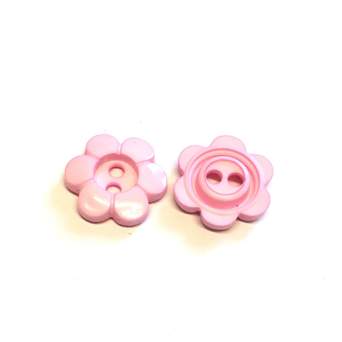 10 Light Pink Flower Buttons Pink Buttons Pink Floral | Etsy