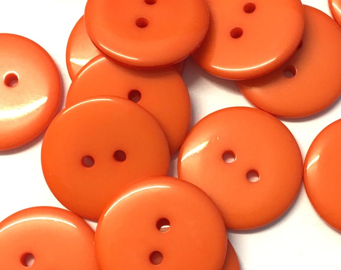 10 Orange Buttons Orange Resin Buttons 23mm Orange Buttons - Etsy UK