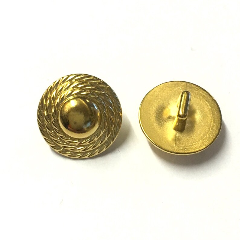 10 Gold Domed Buttons: 15mm Decorative Plastic Buttons - Etsy