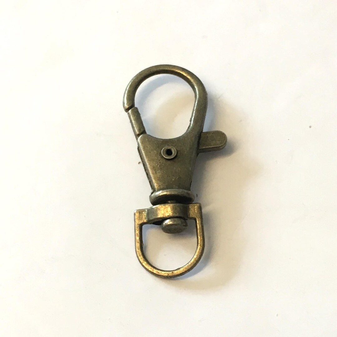 10 Bronze Metal Swivel Clips, Bronze Lobster Clips, Bronze Keyring ...