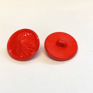 10, 23mm Red Shank Buttons. Swirl Buttons, Red Swirl Buttons, Redjacket ...
