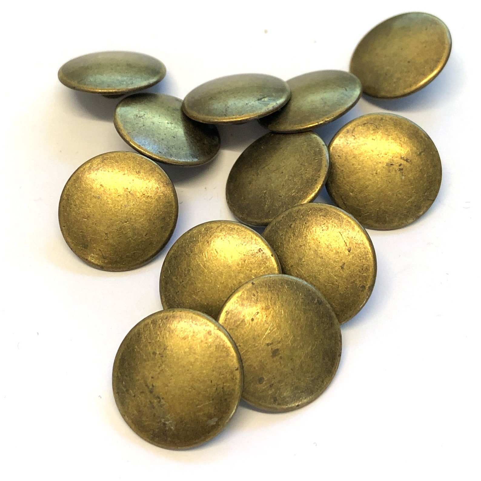 6 X Aged Effect Bronze Metal Suit Buttons Metal Coat Buttons - Etsy UK