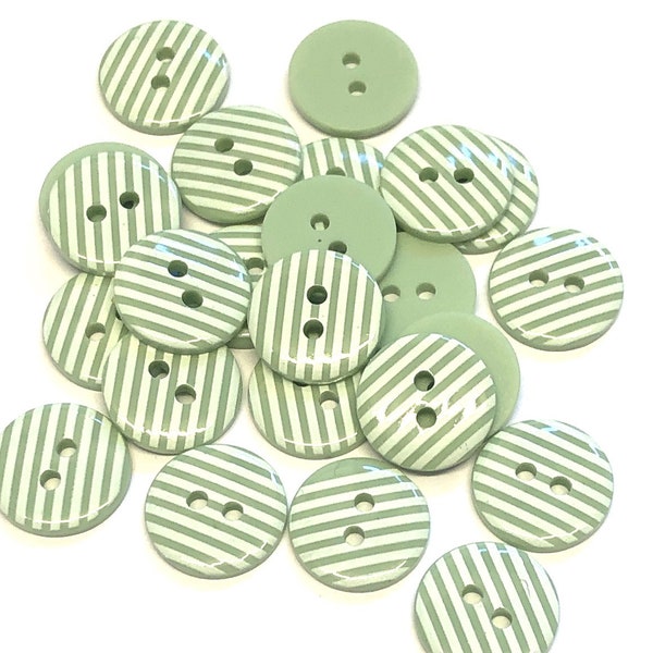 Green Buttons - Etsy