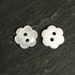 10, White Flower Buttons, Flower Shaped Buttons, 11mm Button ...