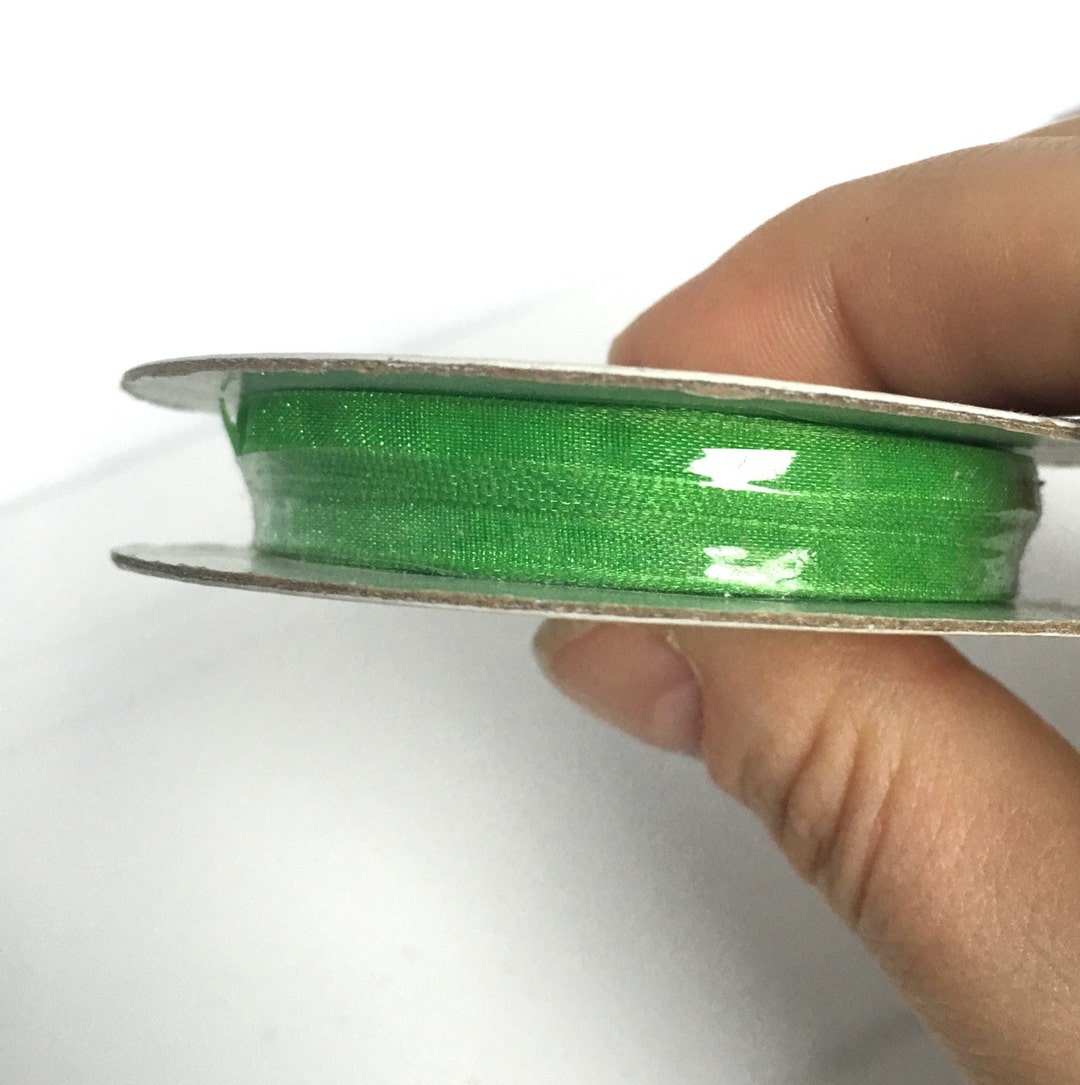 5M, Green Organza Ribbon, Green Ribbon, Green Ribbon, 3mm Ribbon, Craft ...
