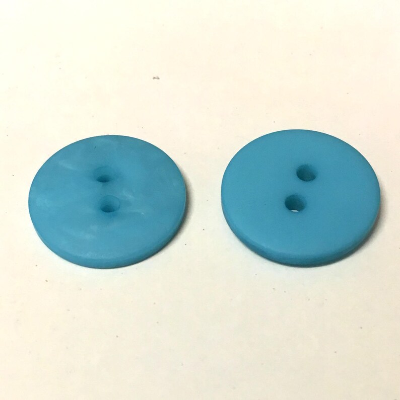 10 Round Blue Buttons Blue Buttons Blue Resin Buttons 15mm - Etsy