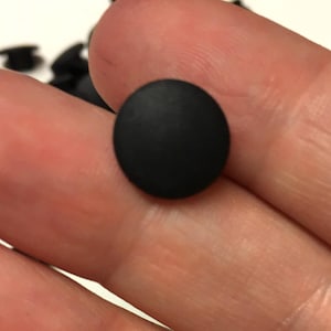 20, Black Buttons, Small Black Buttons, 11mm Buttons, Small Black ...