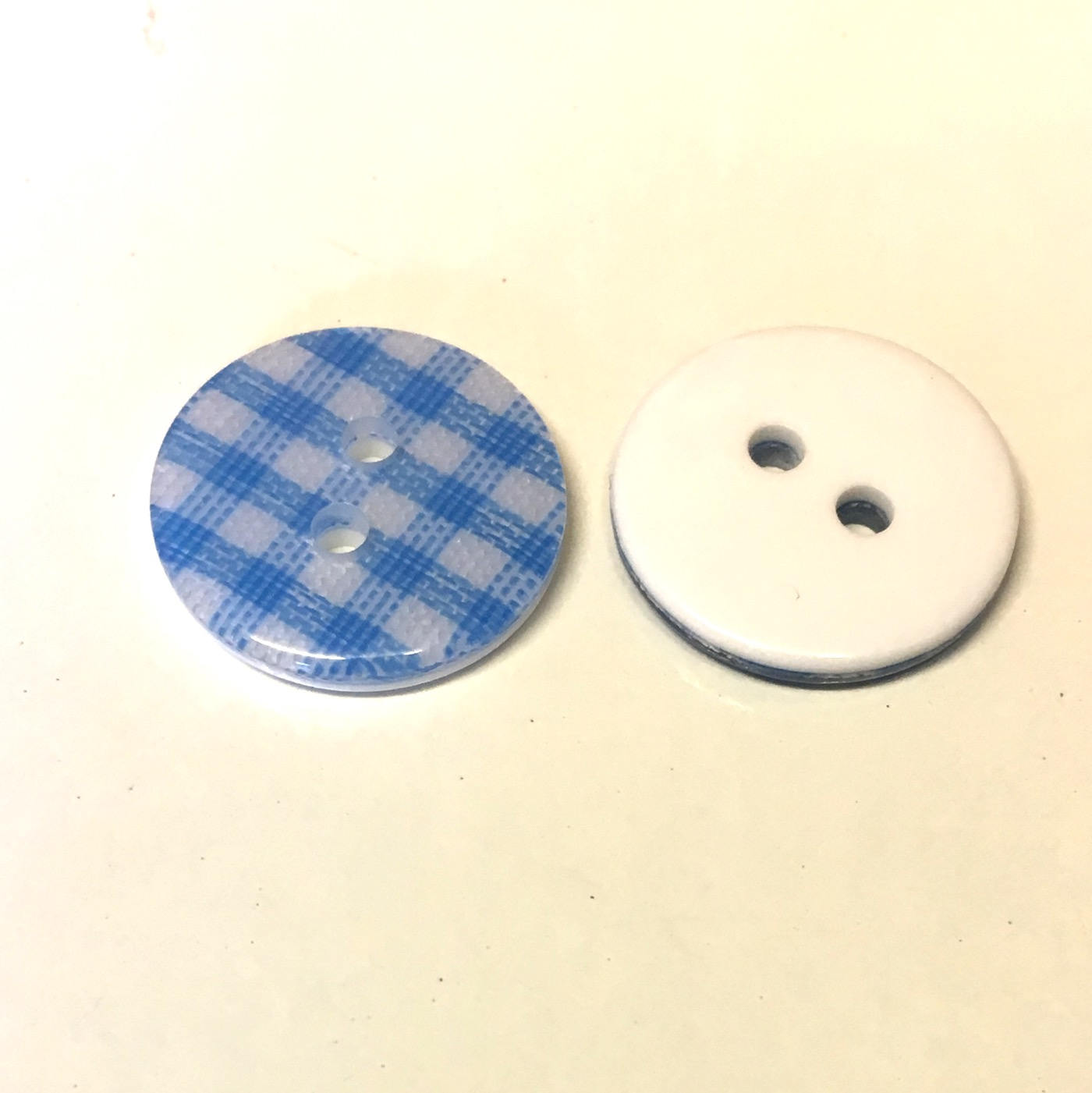 10 Gingham Check Buttons Bright Plaid Buttons Choice of | Etsy
