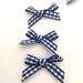 10, Navy Gingham Bows, Navy Check Bows, Navy Plaid Bows, Cardmaking ...