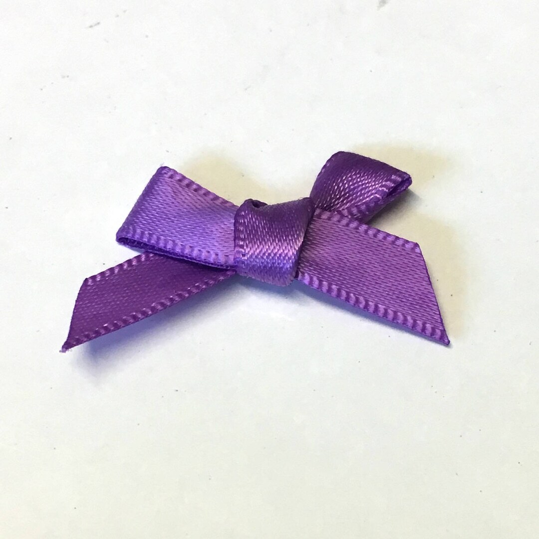 20, Satin Ribbon Bows, Purple Ribbon Bows, Satin Ribbon Bows, Purple ...