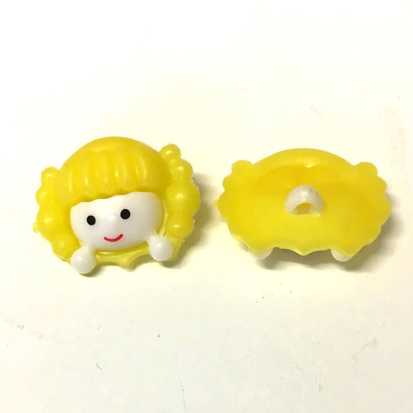 10 Plastic Doll Face Buttons Face Buttons Cute Girl | Etsy UK