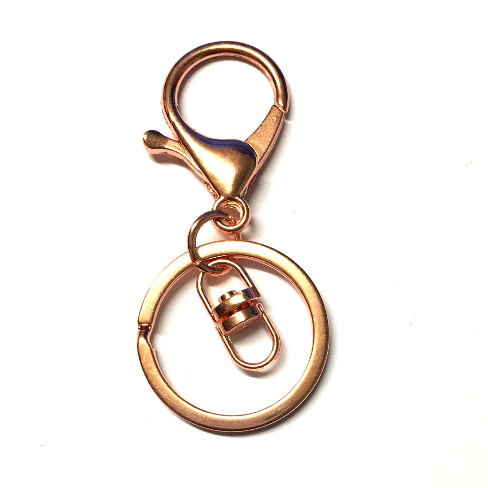 2 30mm Split Ring Keyring With Lobster Clasp and Swivel Clip - Etsy UK