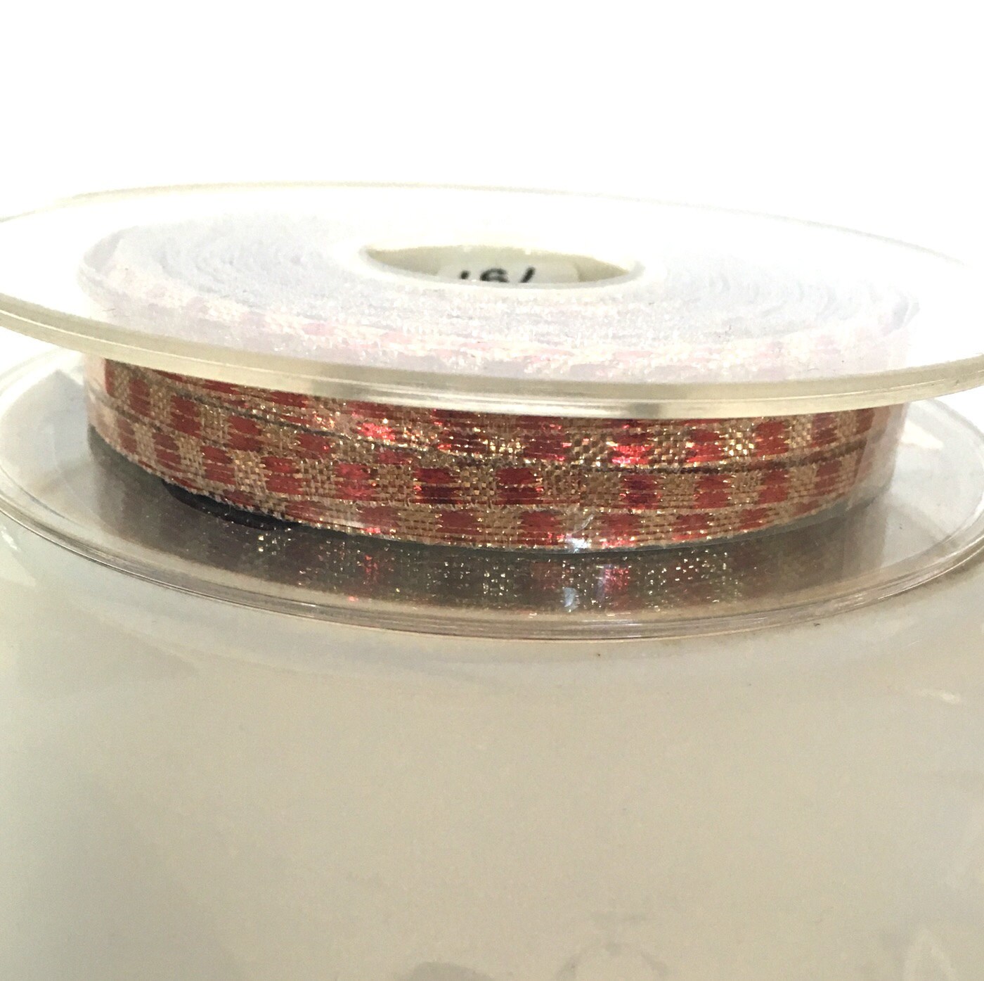 10 Metres Red and Gold Lurex Ribbon 3mm Lurex Ribbon Red - Etsy