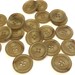 10, Light Brown Variegated Buttons, Aran Knit Buttons, Variegated ...