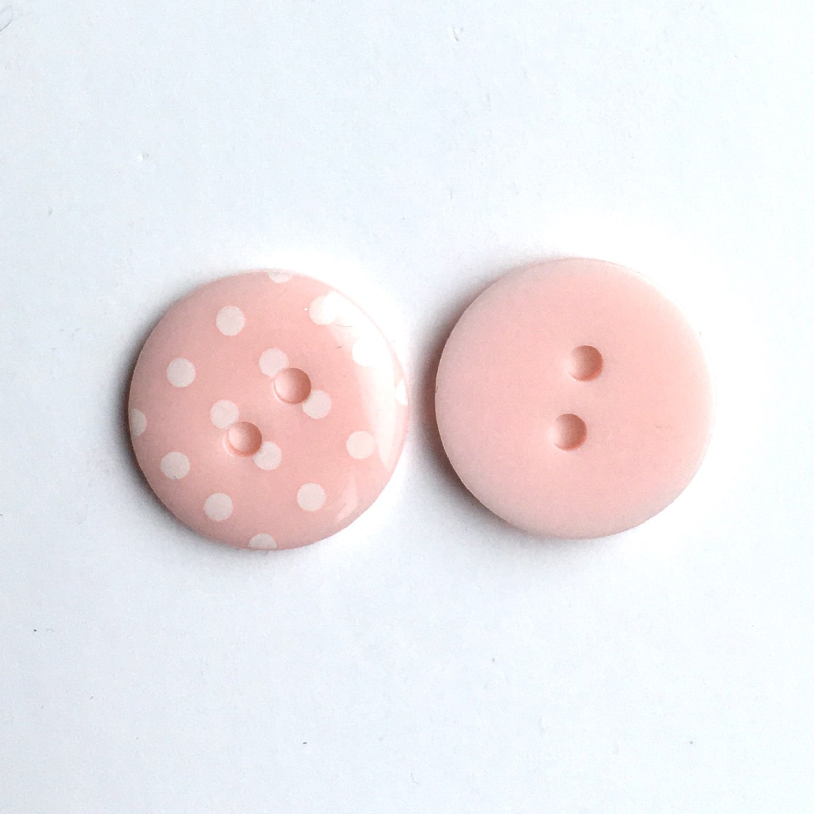 10 Pink Spotty Buttons Pink Dotty Buttons Pink Polka Dot - Etsy UK