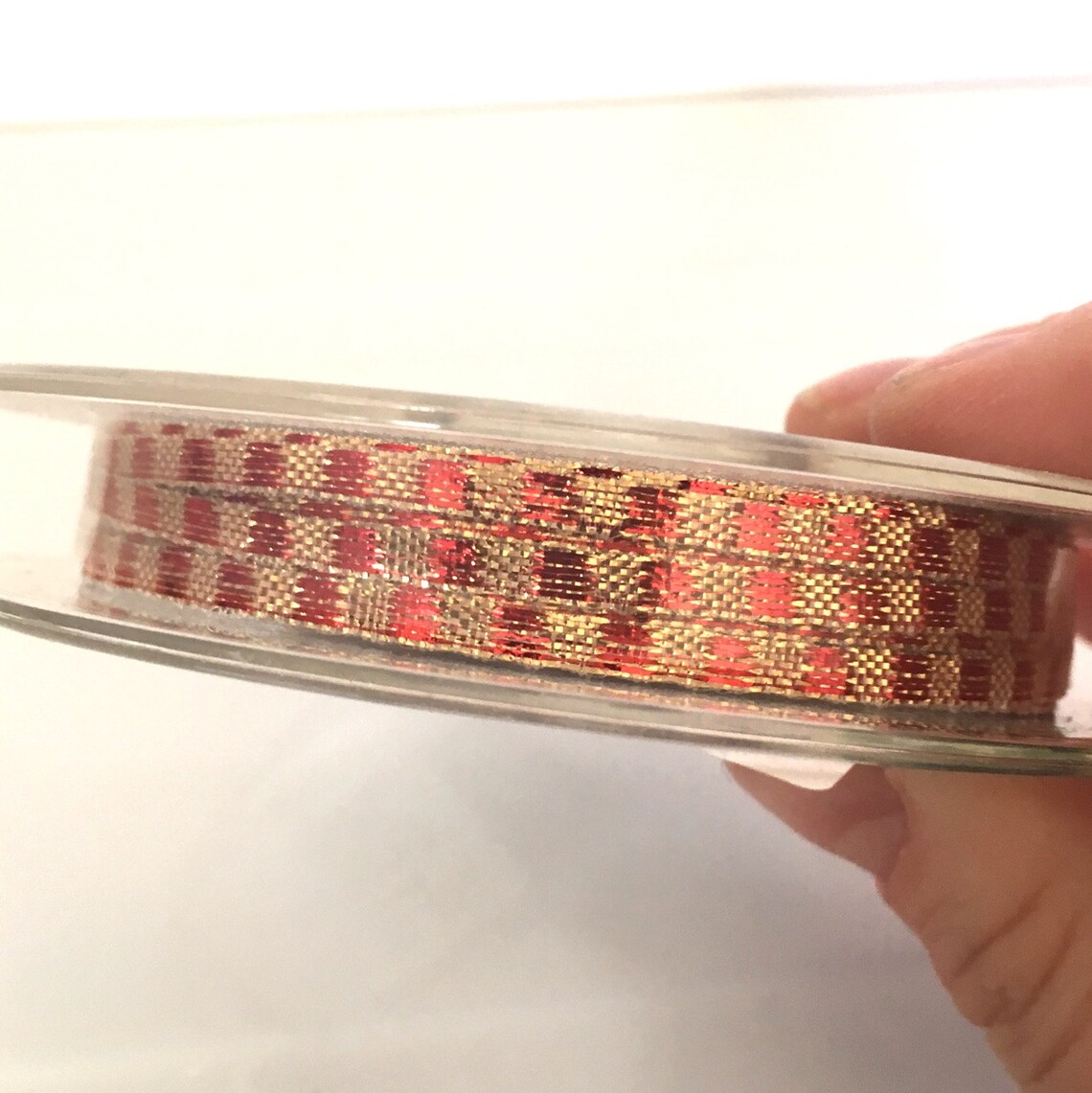 10 Metres Red and Gold Lurex Ribbon 3mm Lurex Ribbon Red - Etsy