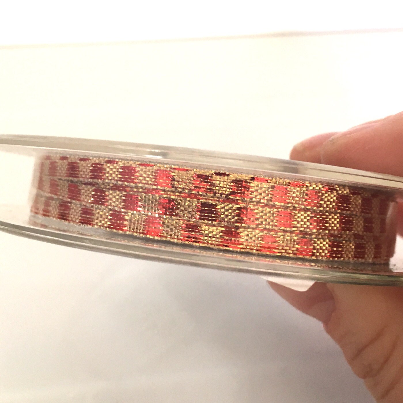 10 Metres Red and Gold Lurex Ribbon 3mm Lurex Ribbon Red - Etsy