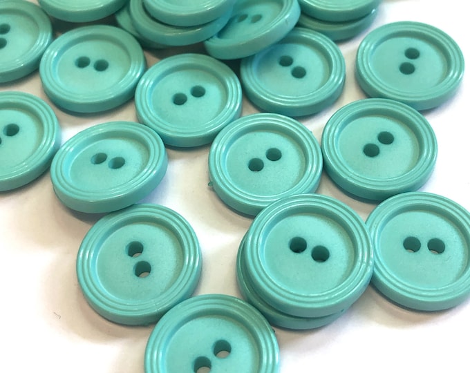 20 X 10mm 16L Green Two Hole Buttons, Green Buttons, Sewing, Knitting ...