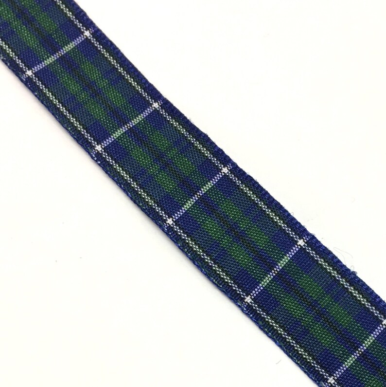 5M 16mm Green and Blue Tartan Ribbon Tartan Ribbon Scottish - Etsy