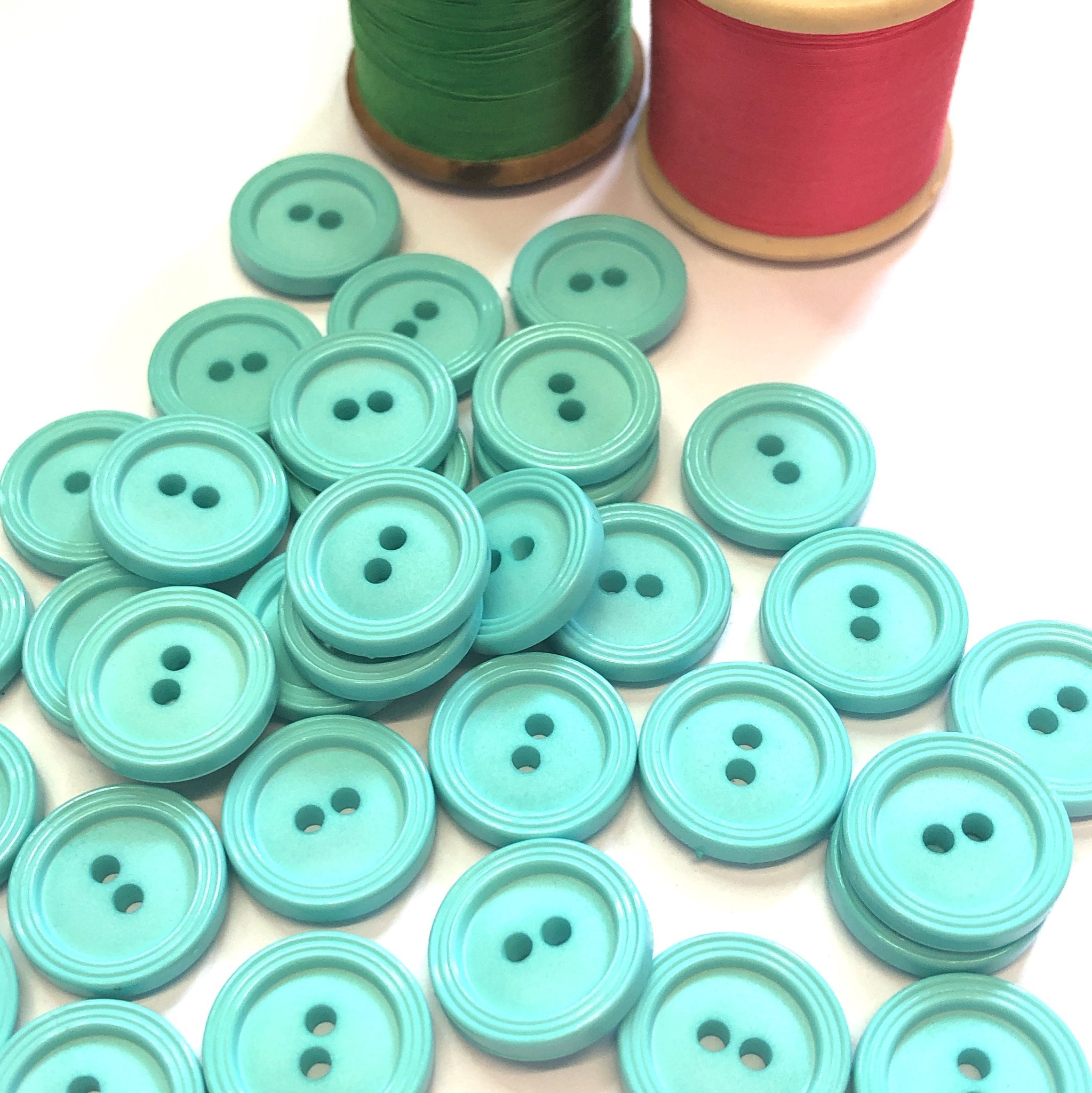 10 x 17mm Green buttons light green buttons round green | Etsy