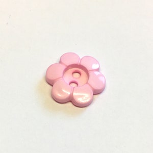 10 Light Pink Flower Buttons, Pink Buttons, Pink Floral Buttons, 17mm ...