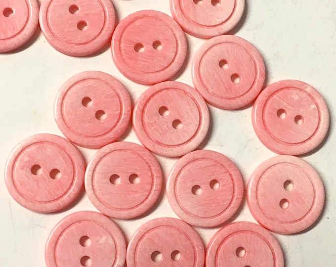 10 Pink Buttons Baby Pink Buttons 15mm Buttons Pink Resin - Etsy
