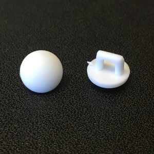 20, Tiny White Buttons, White Buttons, 9mm Buttons, Dome Buttons ...
