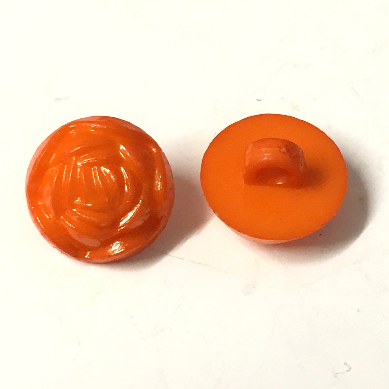 10 Orange Rose Buttons Orange Flower Buttons Orange Buttons - Etsy UK