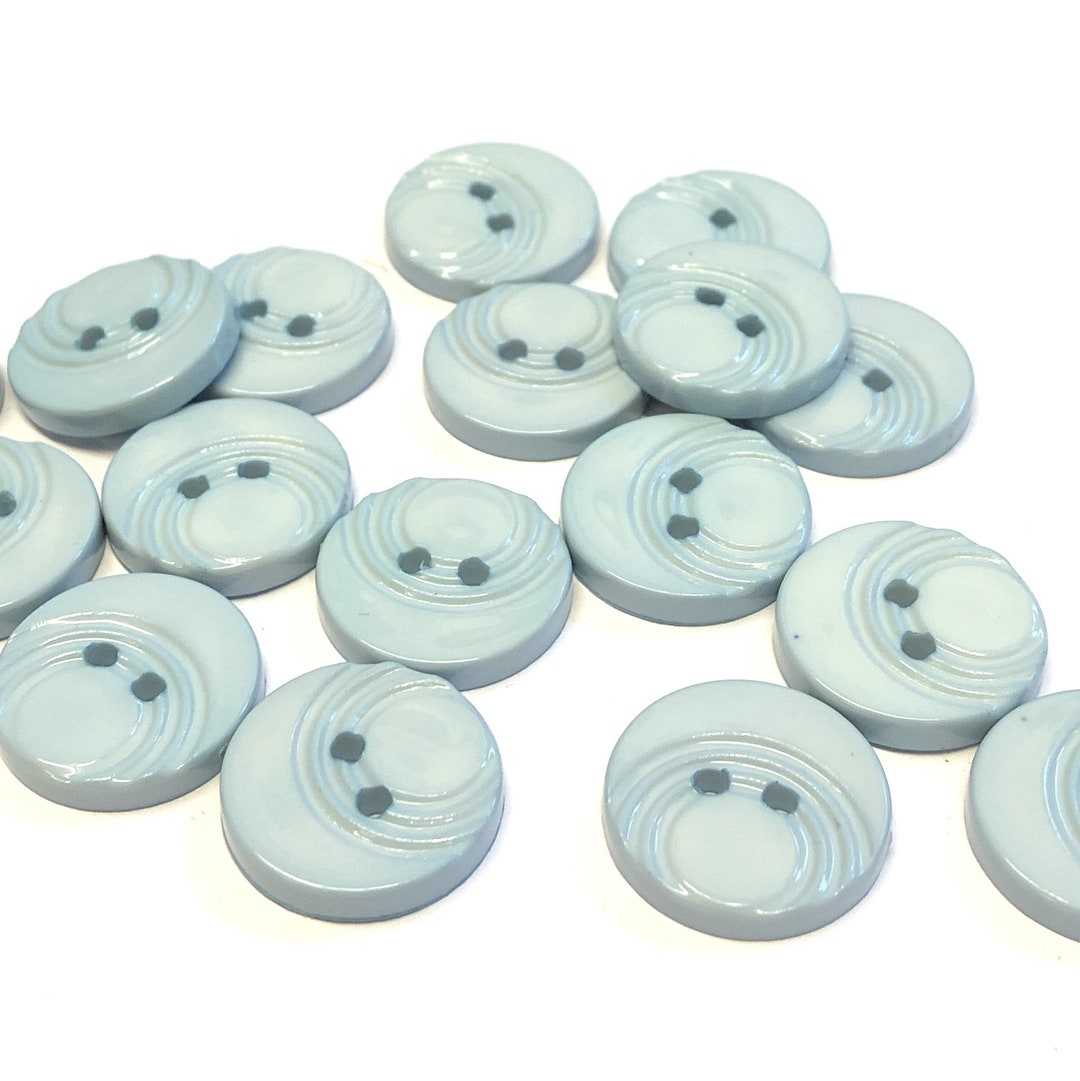 10, 19mm (30L) Light Blue Buttons Buttons, Pale Blue Buttons, Blue ...